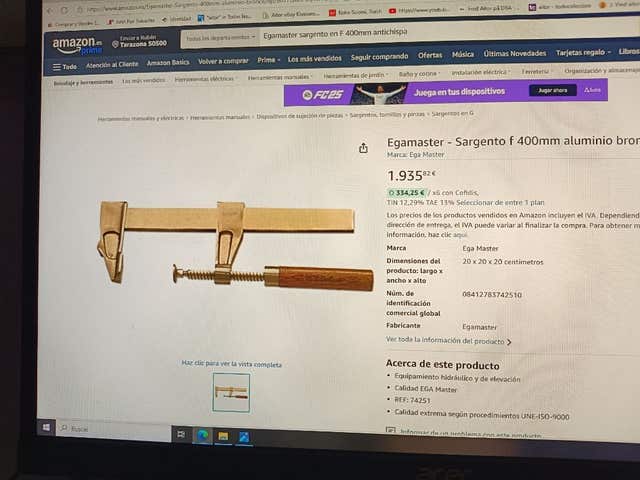 Milanuncios - Sargento en F 400mm Egamaster Al-bro