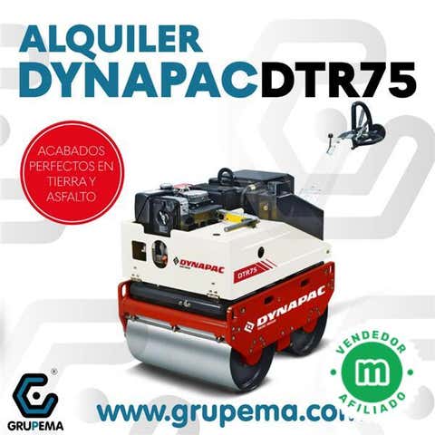 Milanuncios - Rodillo duplex dynapac dtr75 en alquiler