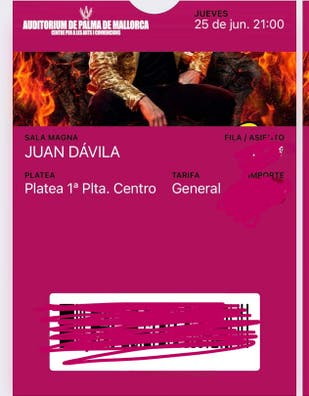 Juan davila mallorca Venta de entradas | Milanuncios