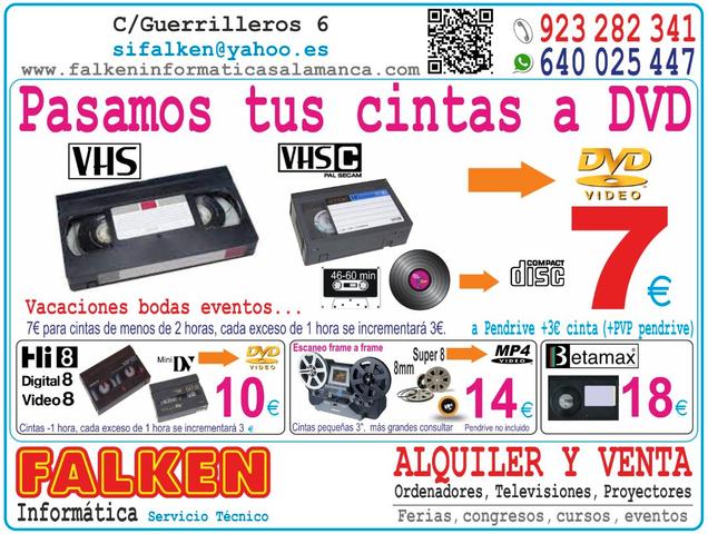 Milanuncios - Pasamos cintas VHS a DVD opción Pendrive
