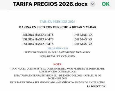 Amarres en venta y alquiler de segunda mano en Valencia Provincia ...