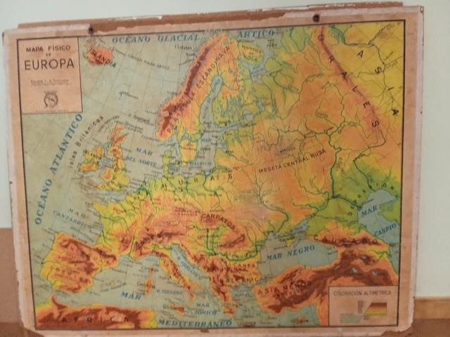 Milanuncios - MAPA POLITICO Y FISICO DE EUROPA DE 1964