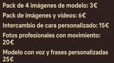 Milanuncios - Pack modelos IA . Fotos y vídeos